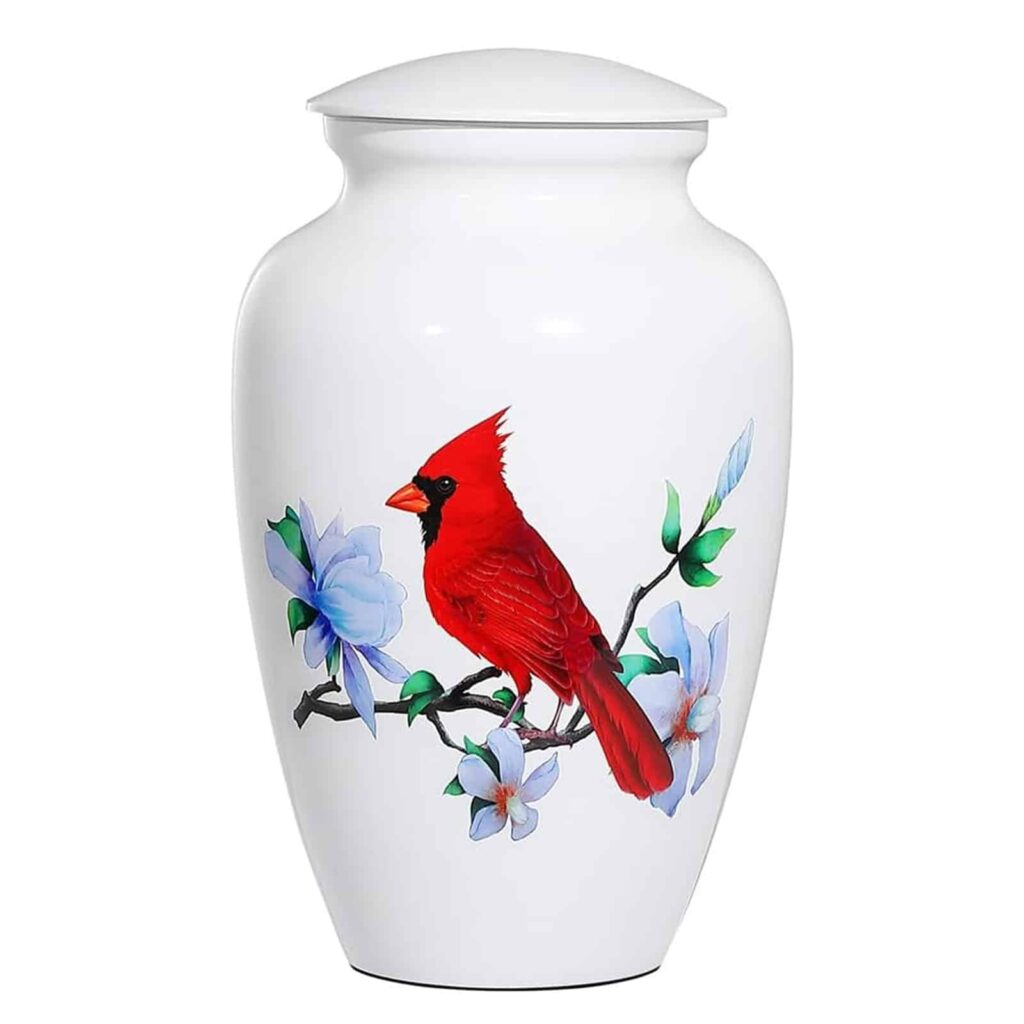 Aluminium Funeral Urn - Cardinal | Urnes Dépôt